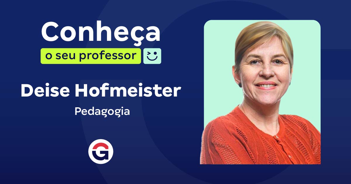 Deise Hofmeister (Pedagogia) na série Conheça seu Professor